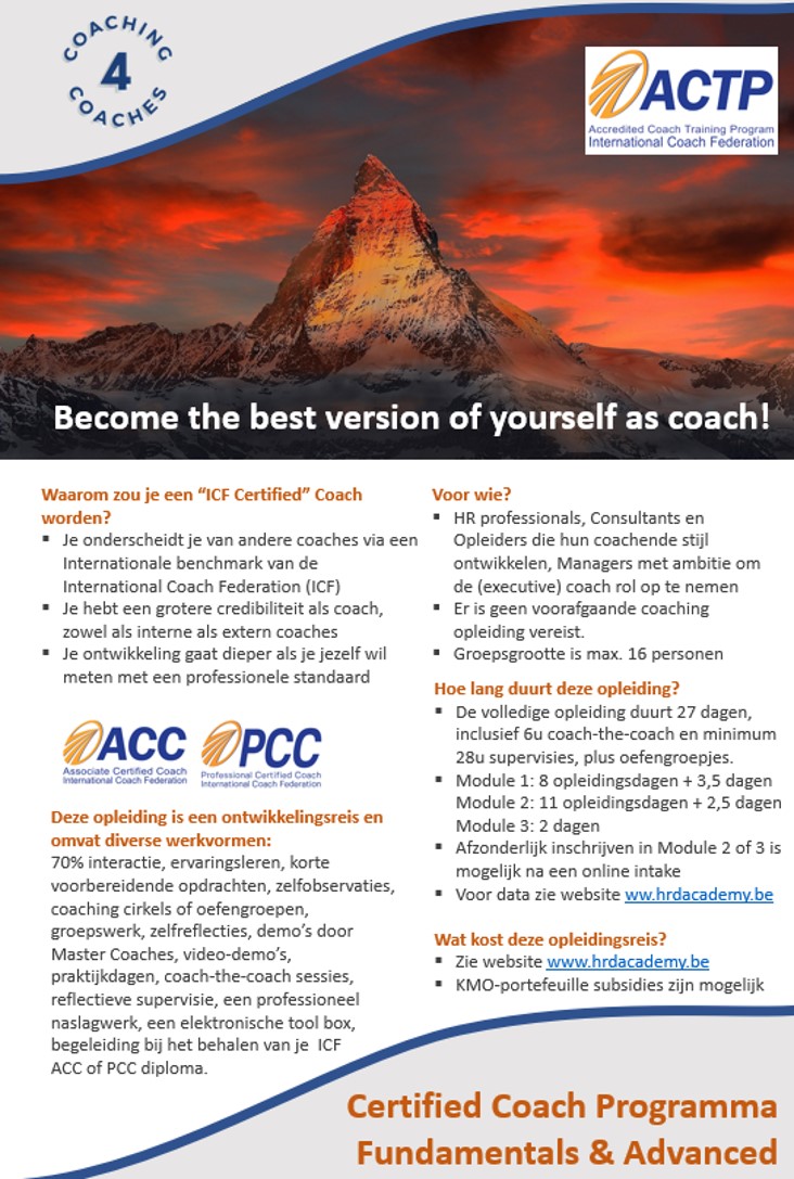 Certified Coach Program - Coaching for Coaches