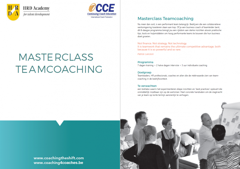 Team coaching training - Coaching for Coaches